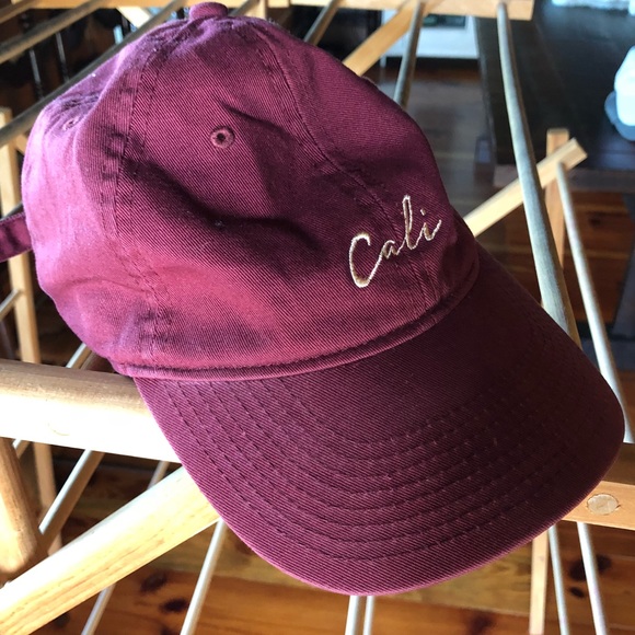 Accessories | Burgundy Cali Cap | Poshmark